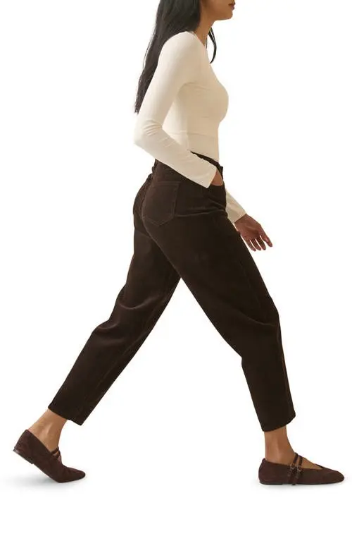 NOBODY'S CHILD Seamed Corduroy Barrel Leg Pants