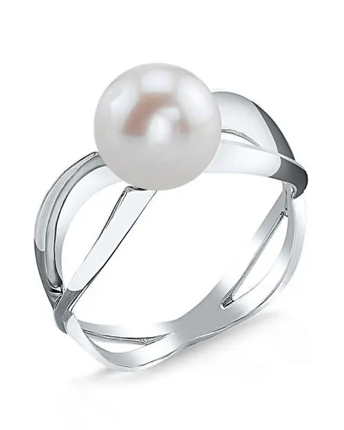 The Pearl Source Freshwater Pearl Lana Ring - White Gold