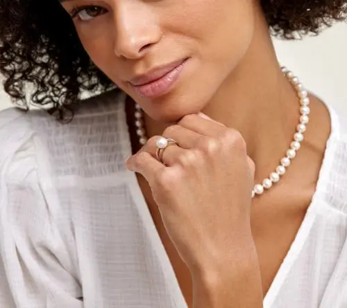 The Pearl Source Freshwater Pearl Lana Ring