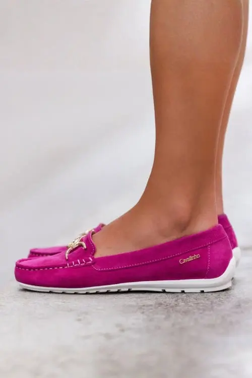CAVALINHO Belle Suede Loafers - Pink