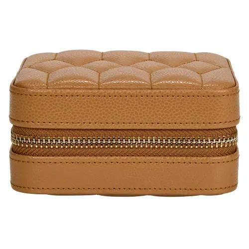 Wolf Lauren Zip Travel Case - Caramel