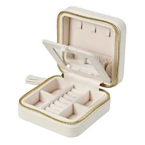 Wolf Lauren Zip Travel Case - Ivory