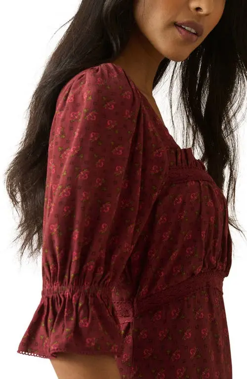 NOBODY'S CHILD Winslet Bell Sleeve Midi Dress