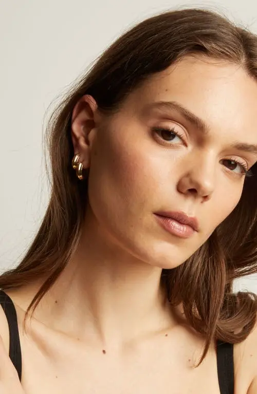 AURATE Mini Tidal Hoop Earrings