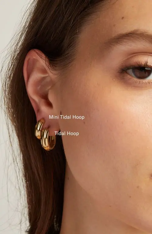AURATE Mini Tidal Hoop Earrings