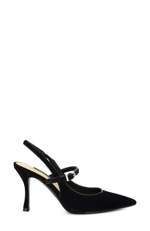 Nine West Amelap Pointed Toe Slingback Pump - Black