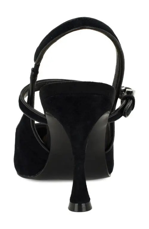 Nine West Amelap Pointed Toe Slingback Pump - Black