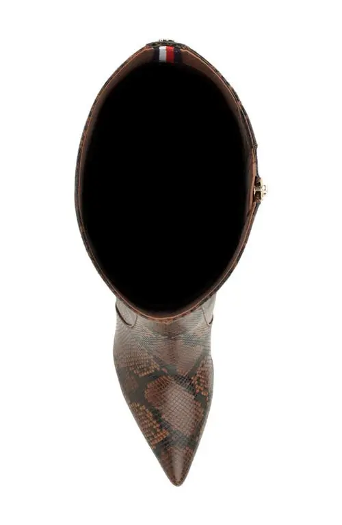 Tommy Hilfiger Derisa Knee High Faux Leather Boot - Cognac