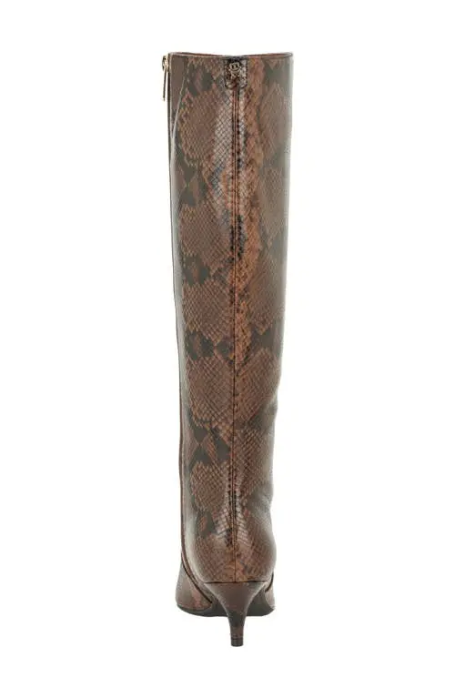 Tommy Hilfiger Derisa Knee High Faux Leather Boot - Cognac