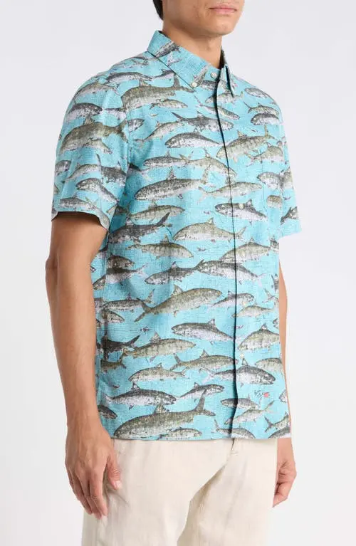 Reyn Spooner Oio Naoki Button-down Shirt - Adriatic Blue