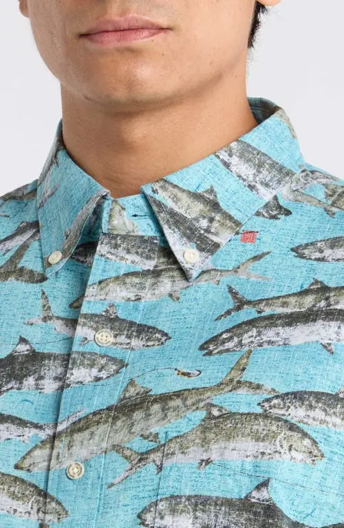 Reyn Spooner Oio Naoki Button-down Shirt - Adriatic Blue