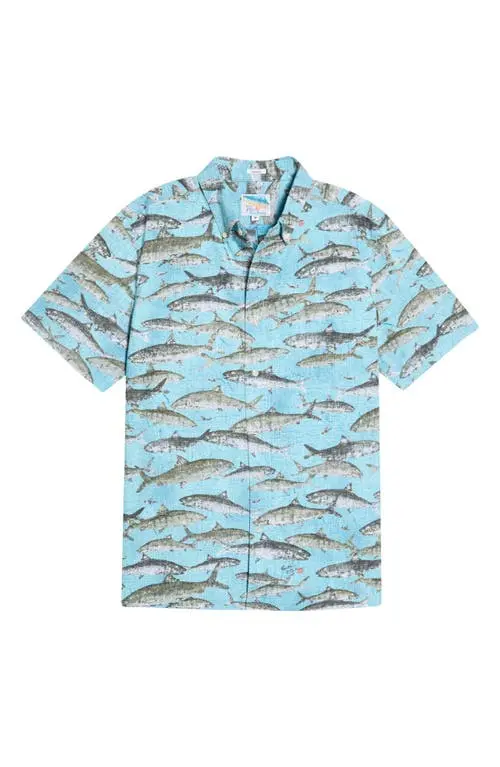 Reyn Spooner Oio Naoki Button-down Shirt - Adriatic Blue