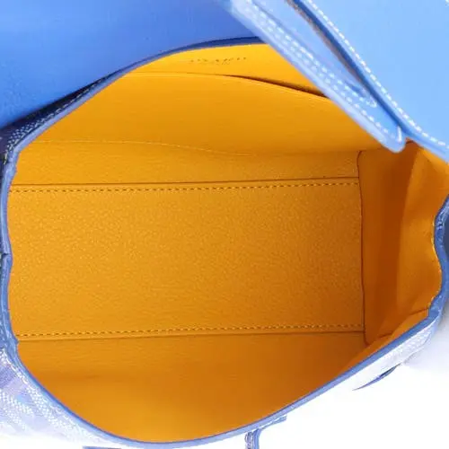 Goyard Saigon Top Handle Bag Coated Canvas With Leather Mini