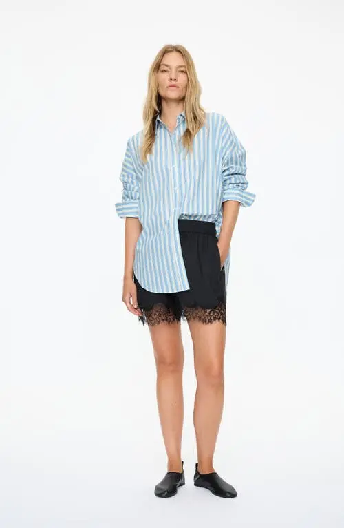 LMND Mara Stripe Cotton Button-up Shirt