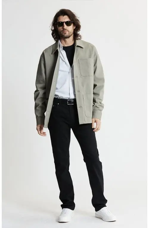 JACHS Brushed Bull Denim Chore Coat - Olive