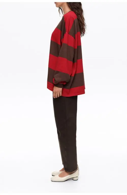 Bimba Y Lola Oversize Striped Long T-shirt