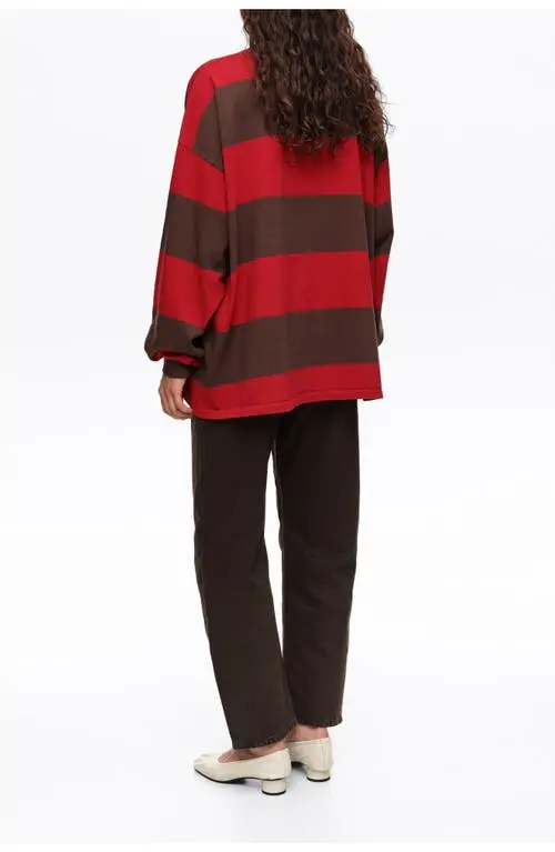Bimba Y Lola Oversize Striped Long T-shirt