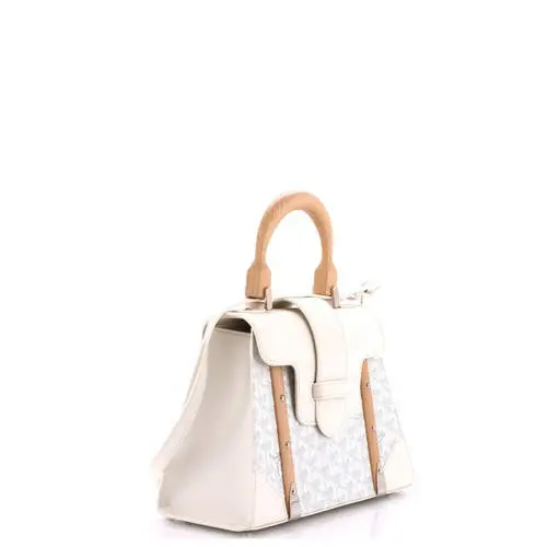 Goyard Saigon Top Handle Bag Coated Canvas With Leather Pm