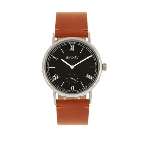 SIMPLIFY The 5100 Series Sub Dial Second Hand Watch - Brown