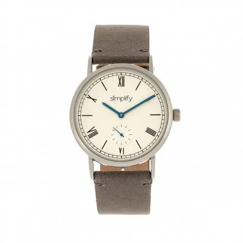 SIMPLIFY The 5100 Series Sub Dial Second Hand Watch - Grey
