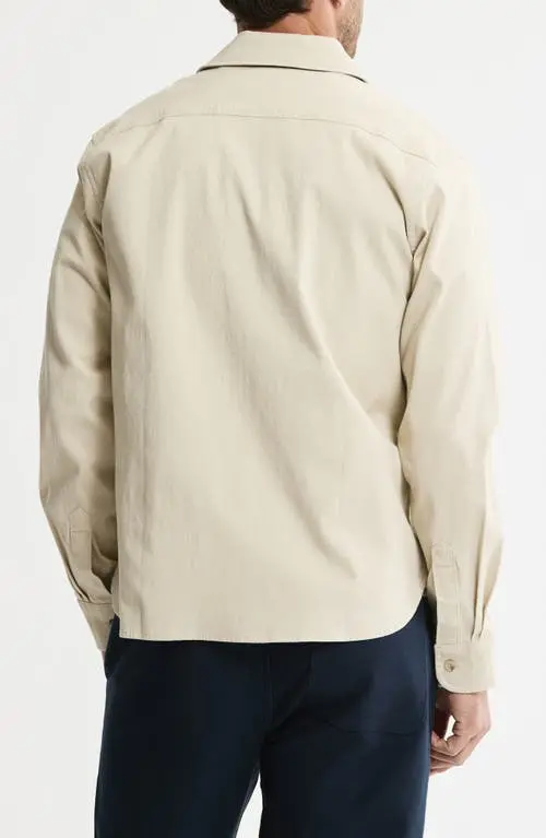 JACHS Cotton & Silk Stretch Overshirt