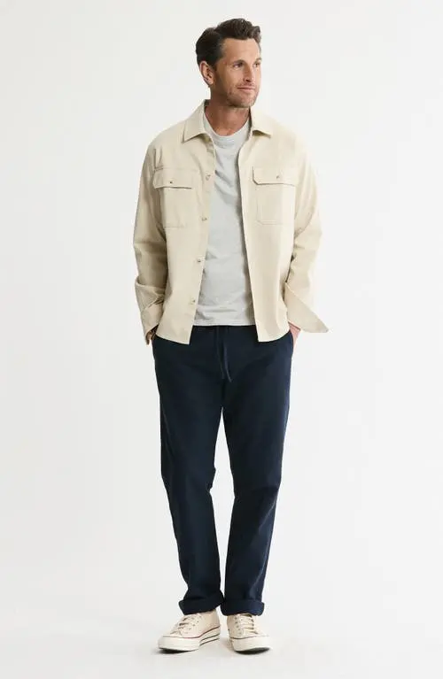 JACHS Cotton & Silk Stretch Overshirt