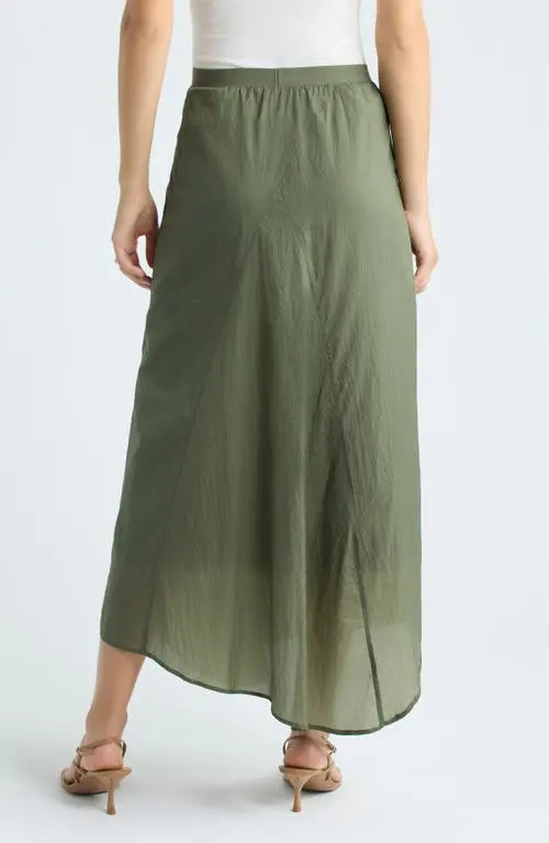 Bernardo Handkerchief Hem Midi Skirt