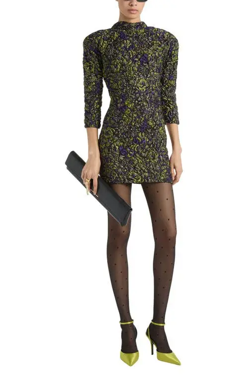 Balmain Cloqué Jacquard Dress