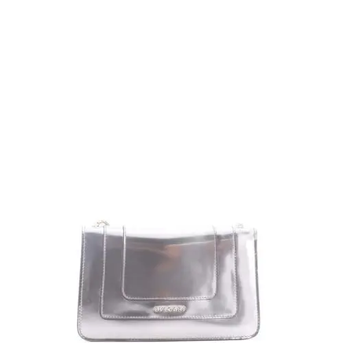 BVLGARI Serpenti Forever Shoulder Bag Metallic Leather Small