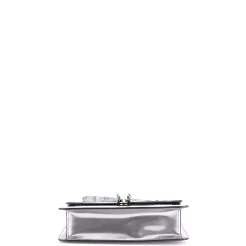 BVLGARI Serpenti Forever Shoulder Bag Metallic Leather Small