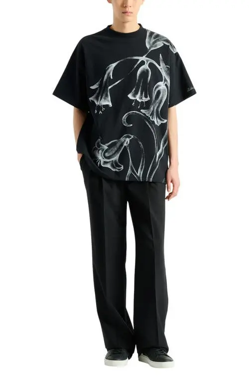 Balmain Printed Flower T-shirt