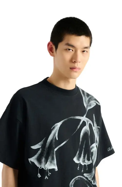 Balmain Printed Flower T-shirt