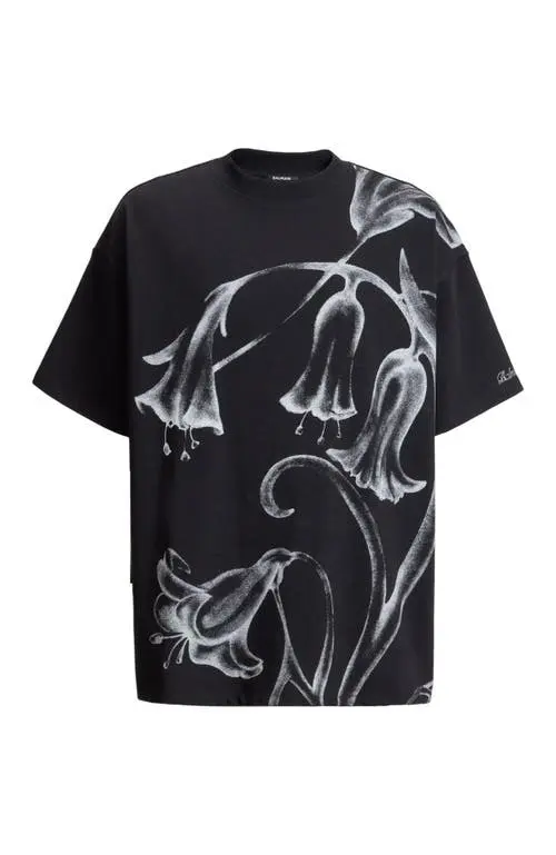 Balmain Printed Flower T-shirt
