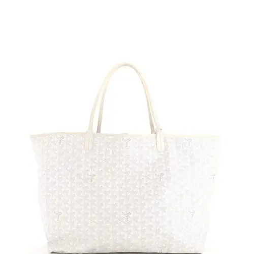 Goyard Saint Louis Tote Printed Coated Canvas Gm - White