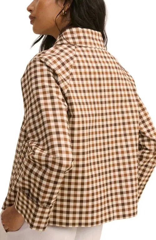 NOBODY'S CHILD Oyanti Cotton Gingham Swing Jacket