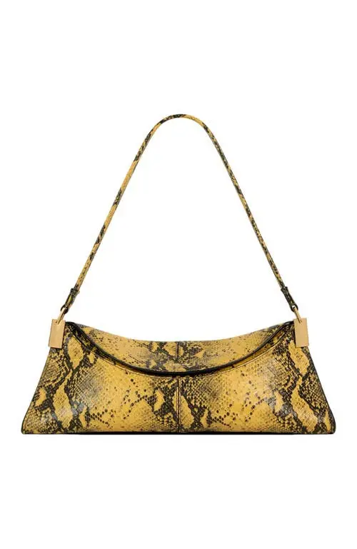 Balmain 64-83 Small Bag In Python-effect Leather