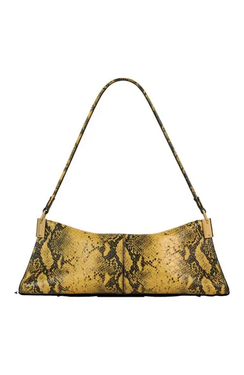 Balmain 64-83 Small Bag In Python-effect Leather