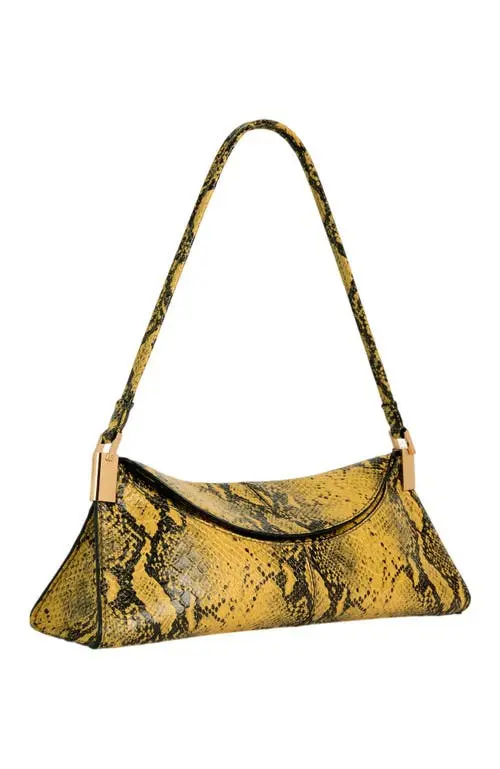 Balmain 64-83 Small Bag In Python-effect Leather