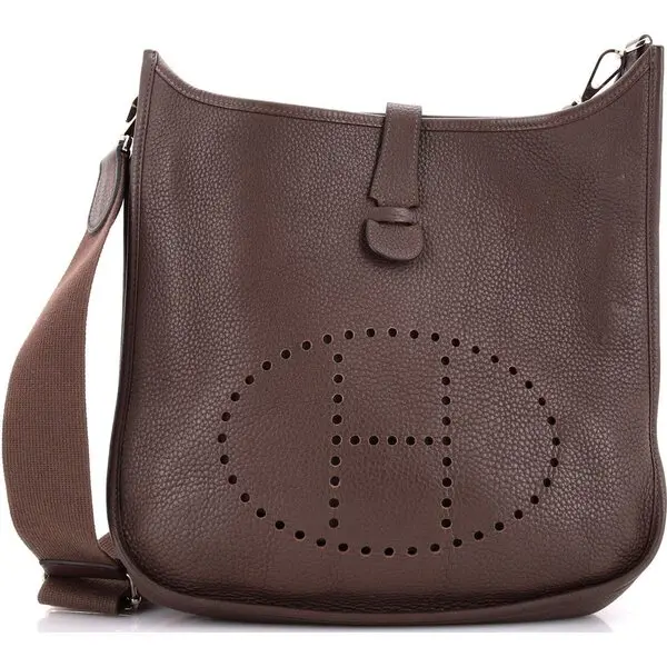 Hermès Evelyne Bag Gen Iii Clemence Gm - Brown