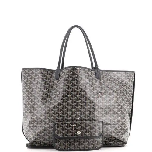 Goyard Anjou Reversible Tote Coated Canvas Gm - Black