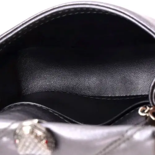 BVLGARI Serpenti Cabochon Shoulder Bag Diagonal Quilted Leather Micro