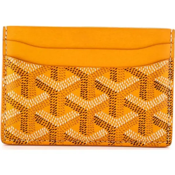 Goyard Saint Sulpice Card Holder Coated Canvas - Yellow