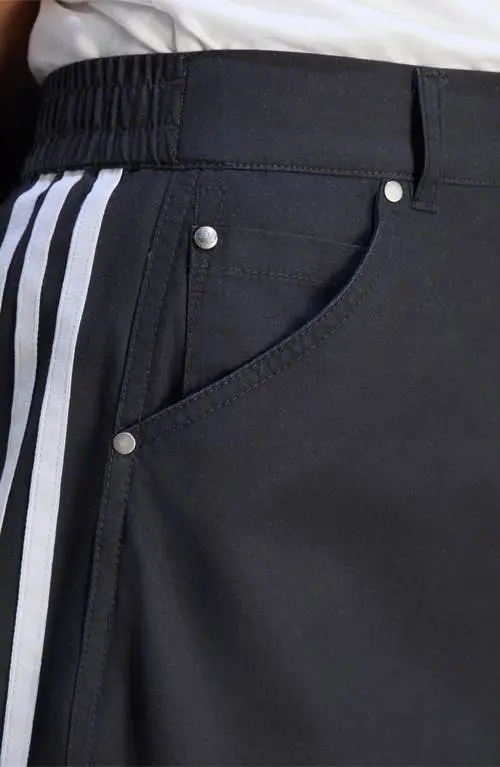 ADIDAS ORIGINALS Cotton Twill Midi Skirt - Black