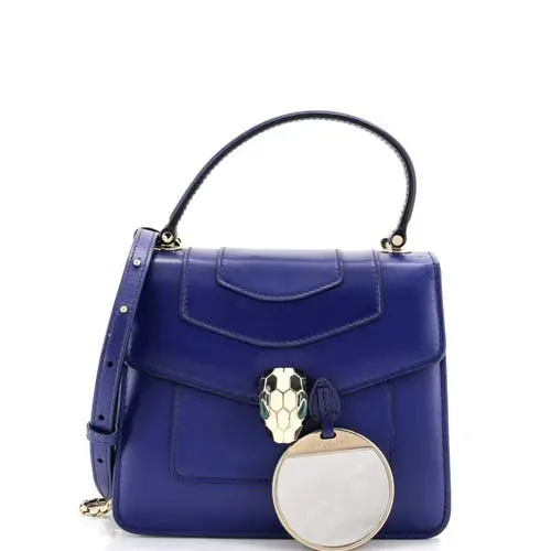 BVLGARI Serpenti Forever Top Handle Bag Leather Small