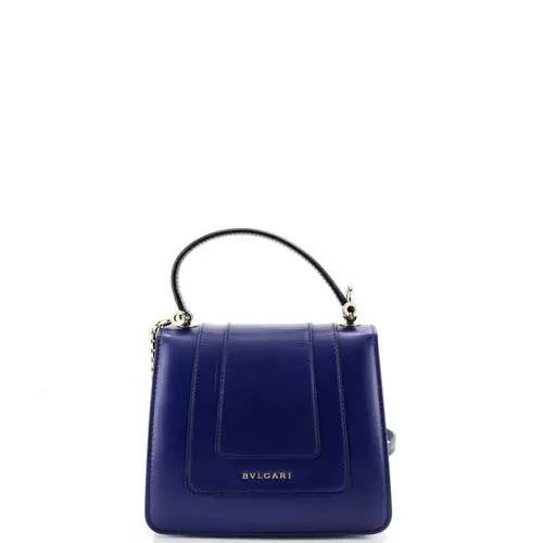 BVLGARI Serpenti Forever Top Handle Bag Leather Small
