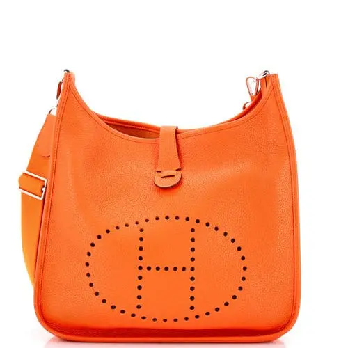 Hermès Evelyne Bag Gen Iii Clemence Gm - Orange