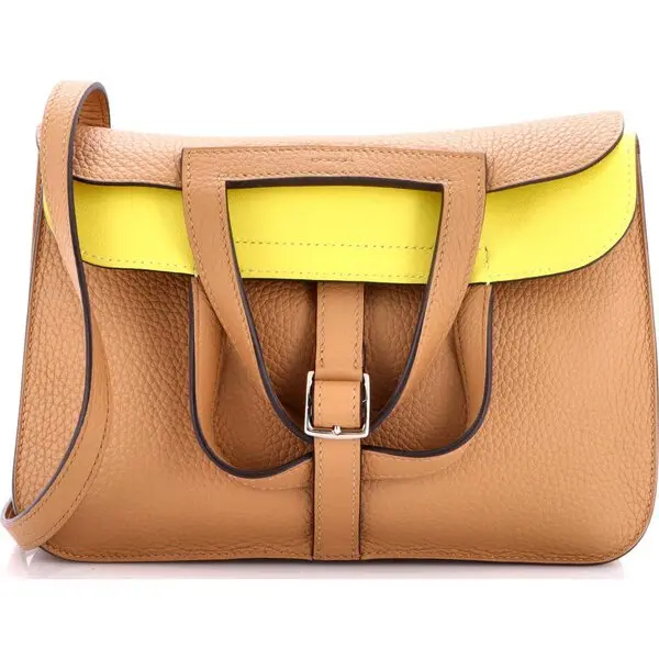 Hermès Halzan Bag Verso Clemence 25 - Brown
