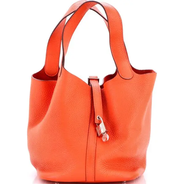 Hermès Picotin Lock Bag Clemence Mm - Orange