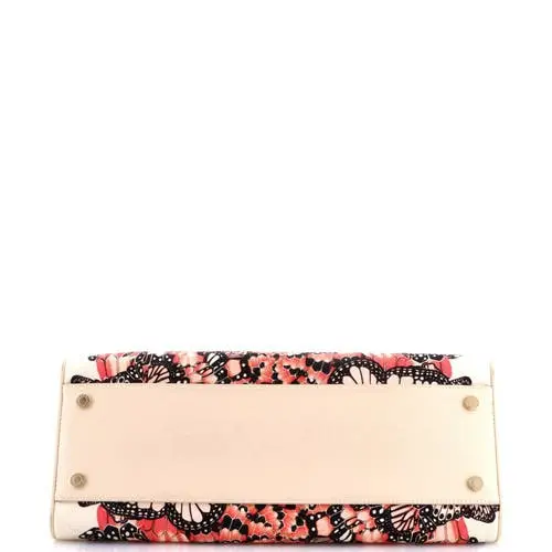 BVLGARI Convertible Shopping Tote Printed Canvas And Leather