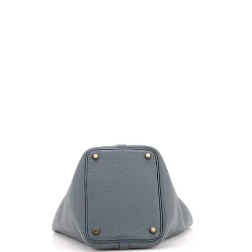 Hermès Picotin Lock Bag Clemence Pm - Blue
